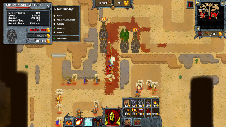 Oh My Gore! Pixel Art Tower Defense Game by Daedalic and Bumblebee Now ...