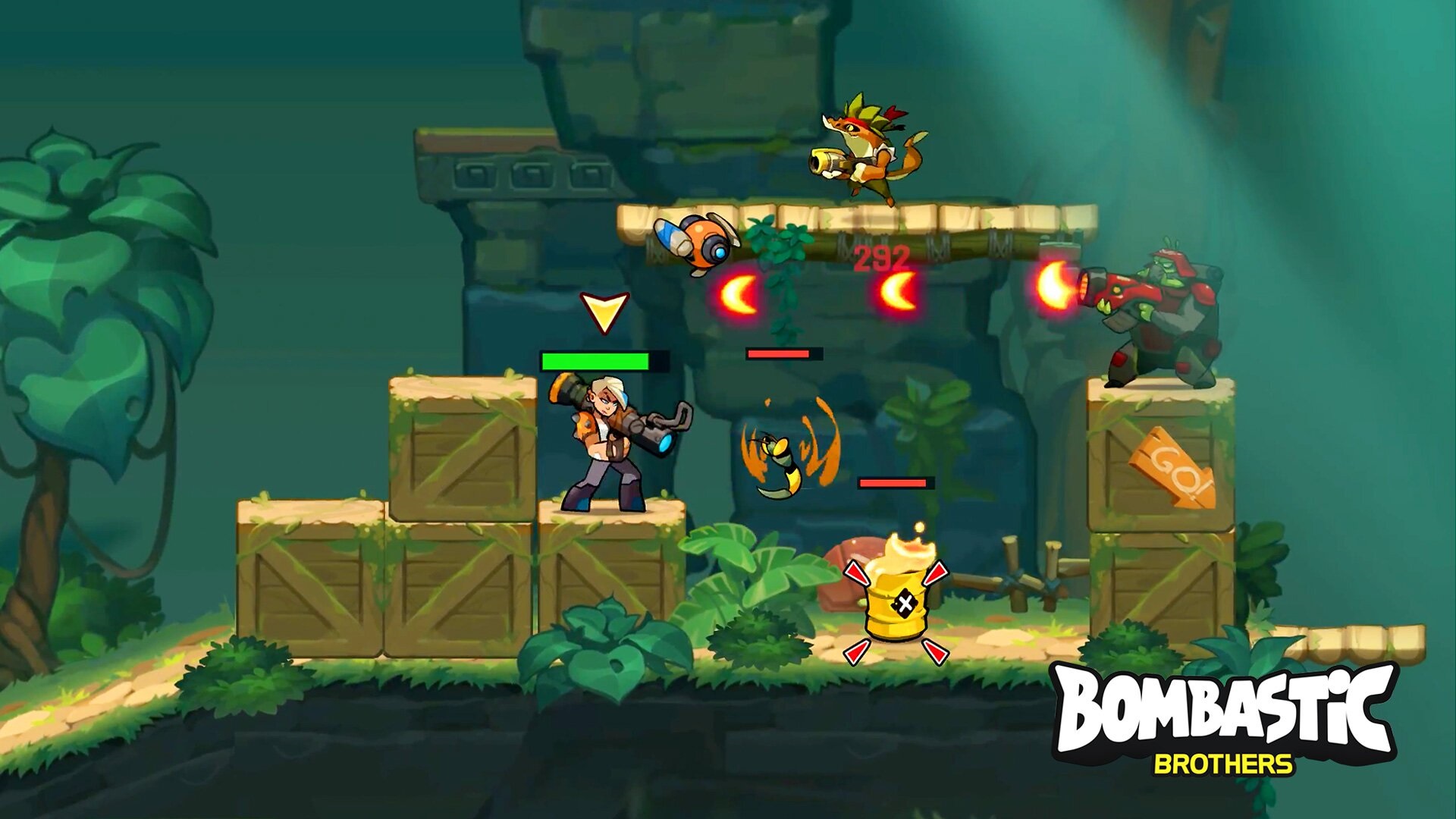 BOMBASTIC BROTHERS Retro 2D Platforming Action Game Now Out on App ...