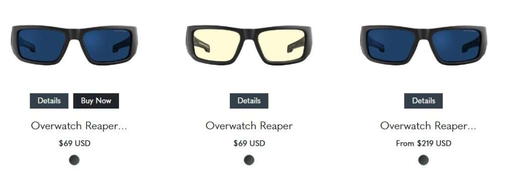 Gunnar Optiks Amazing Line of Dume and Overwatch Reaper Gaming Glasses ...